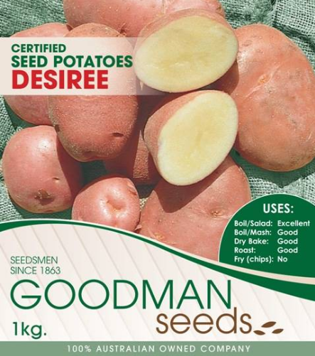 Desiree Seed Potatoes – The Little Veggie Patch Co